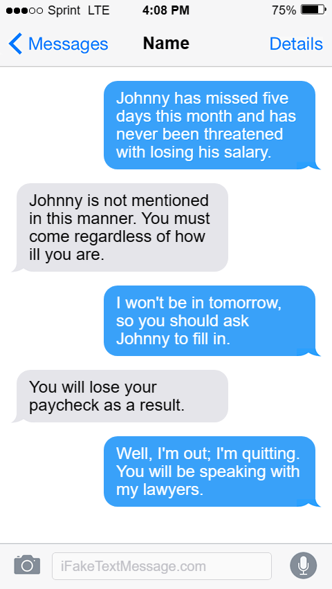 Fake Text Message | Make Fake Text Conversation