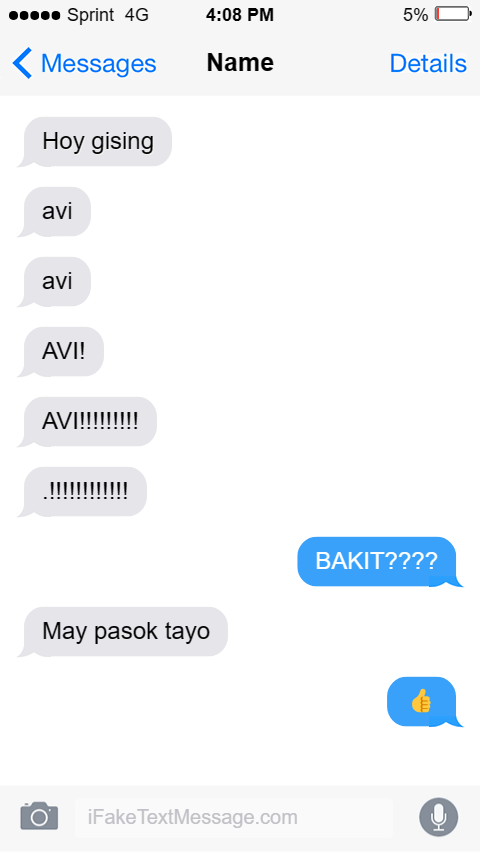 Fake Text Message | Make Fake Text Conversation