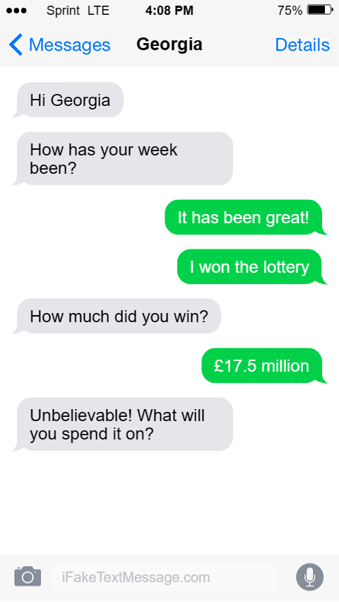 Fake Text Message | Make Fake Text Conversation