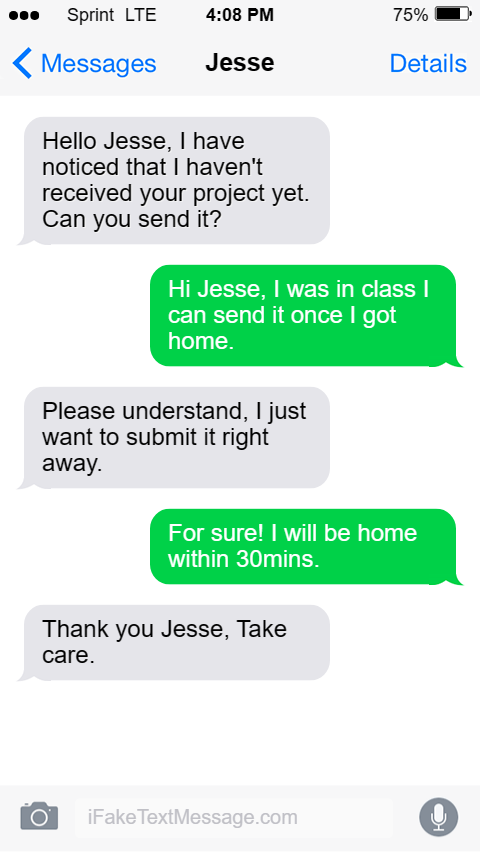 Fake Text Message | Make Fake Text Conversation