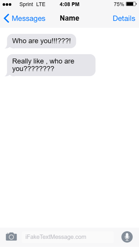 Fake Text Message | Make Fake Text Conversation